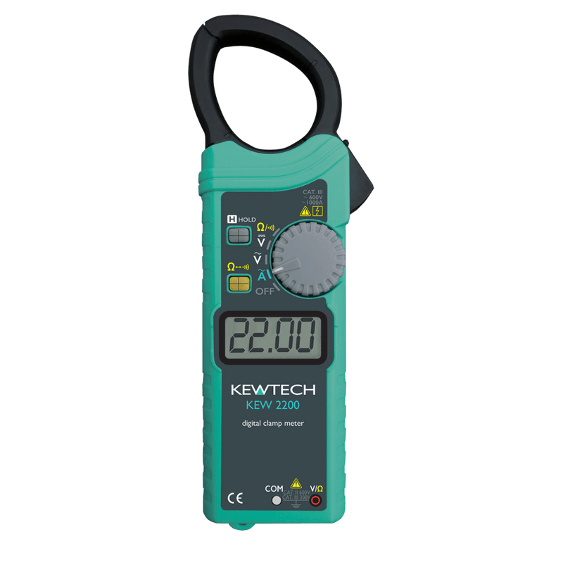 Kewtech KEW2200 Ultra-Slim Clamp Meter – IGE Ltd